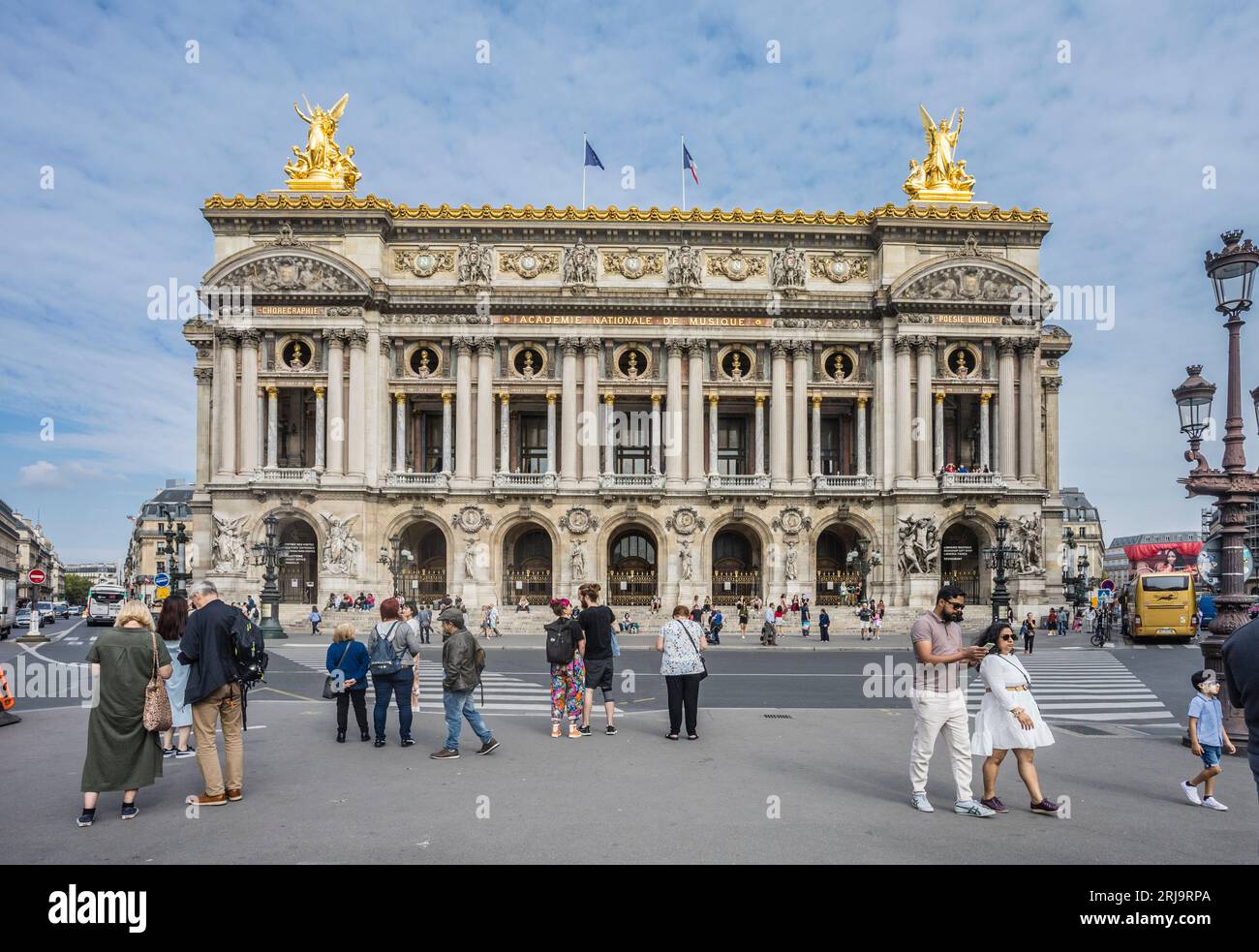 principal façade of the Palais Garnier also known as Opéra Garnier from ...