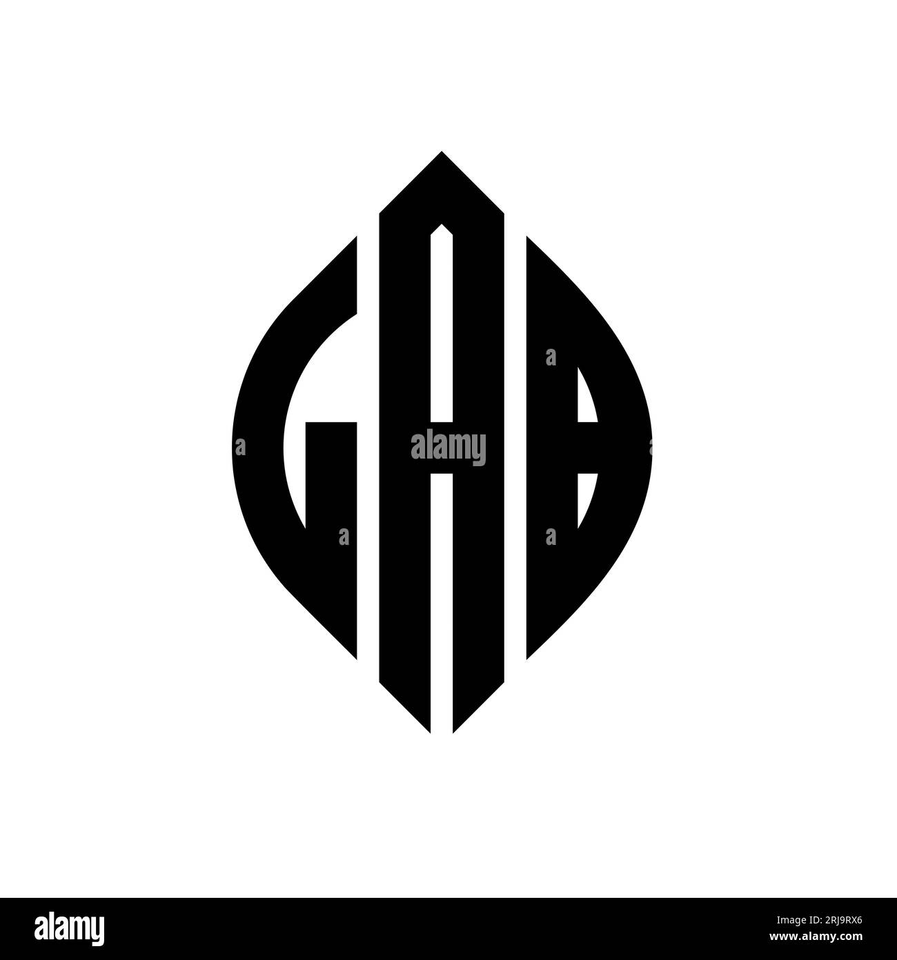 LAB circle letter logo design with circle and ellipse shape. LAB ...