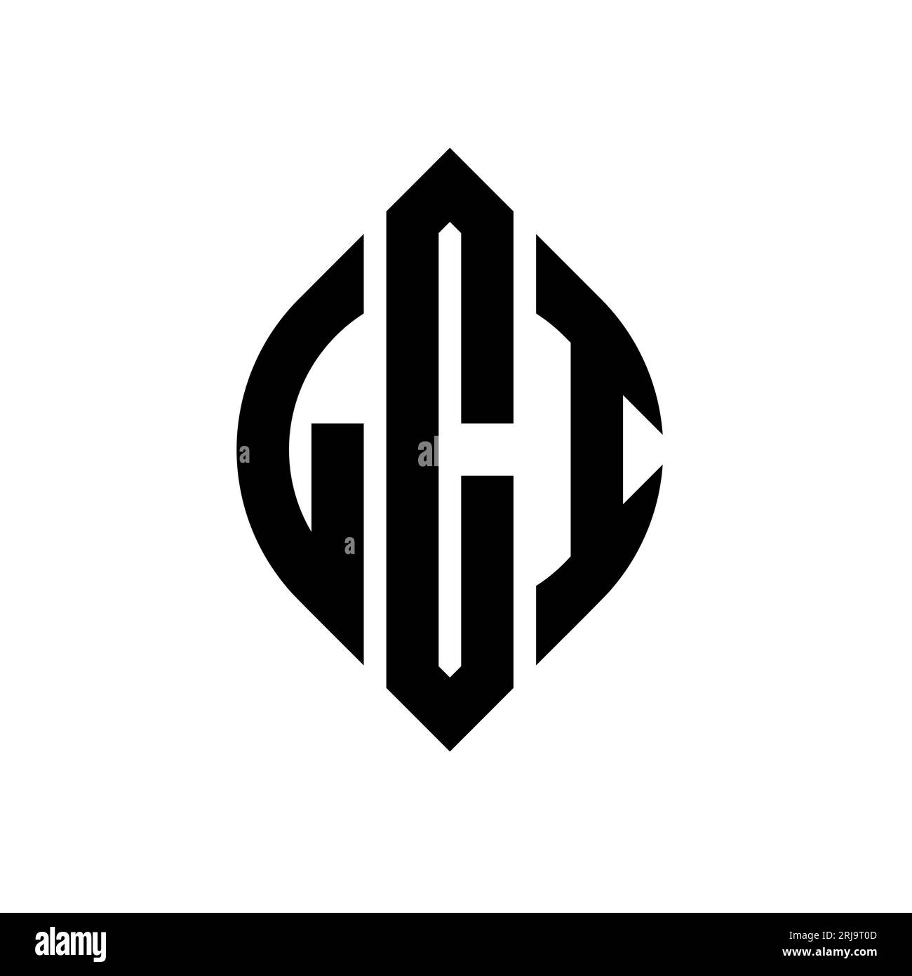 LCI circle letter logo design with circle and ellipse shape. LCI ...