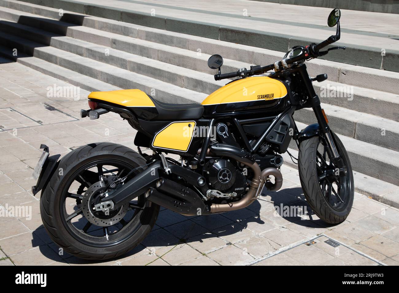 Yellow ducati logo hi-res stock photography and images - Alamy