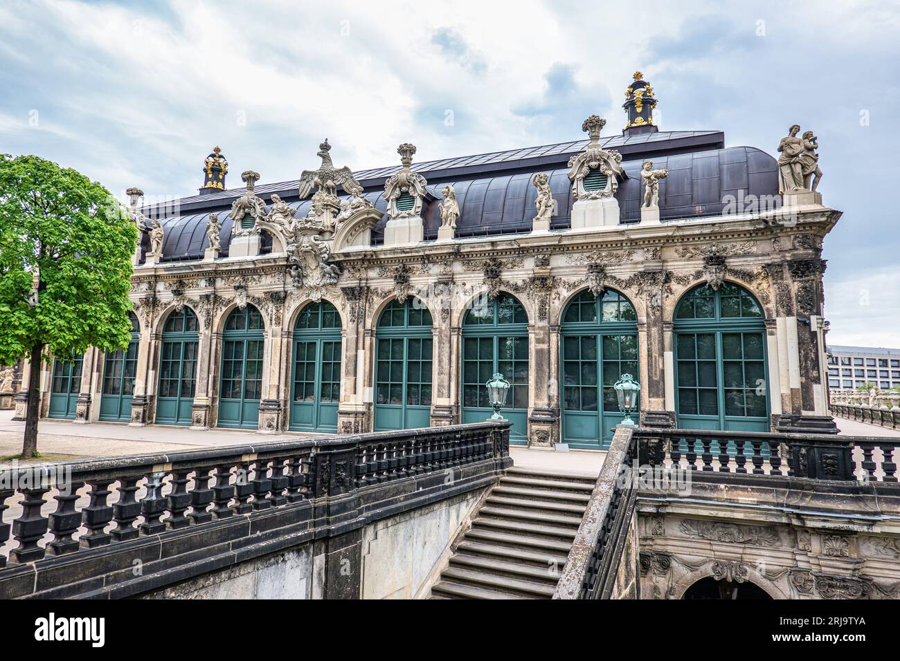 Famous Zwinger palace, Dresdner Zwinger Art Gallery of Dresden, Saxrony ...