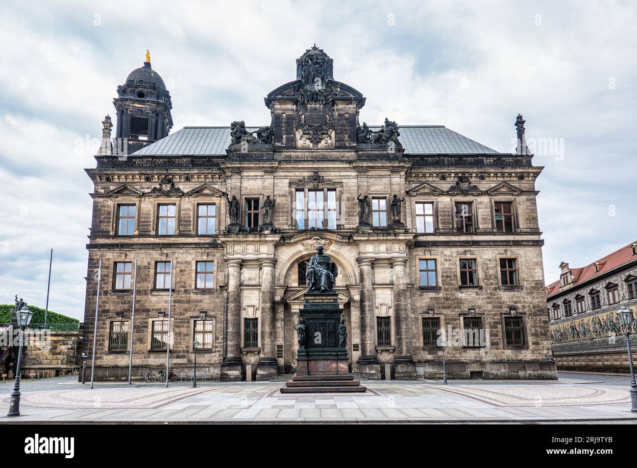 Dresden Castle with Green Vault in the historic center of Dresden ...