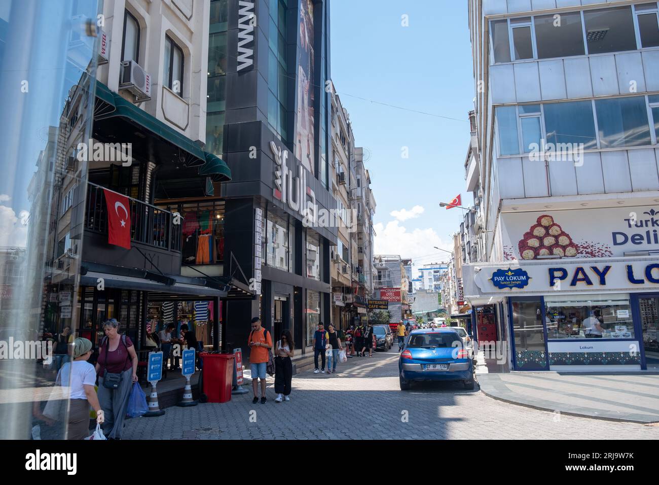 A walk through the modern streets of Turkey in Antalya Stock Photo - Alamy