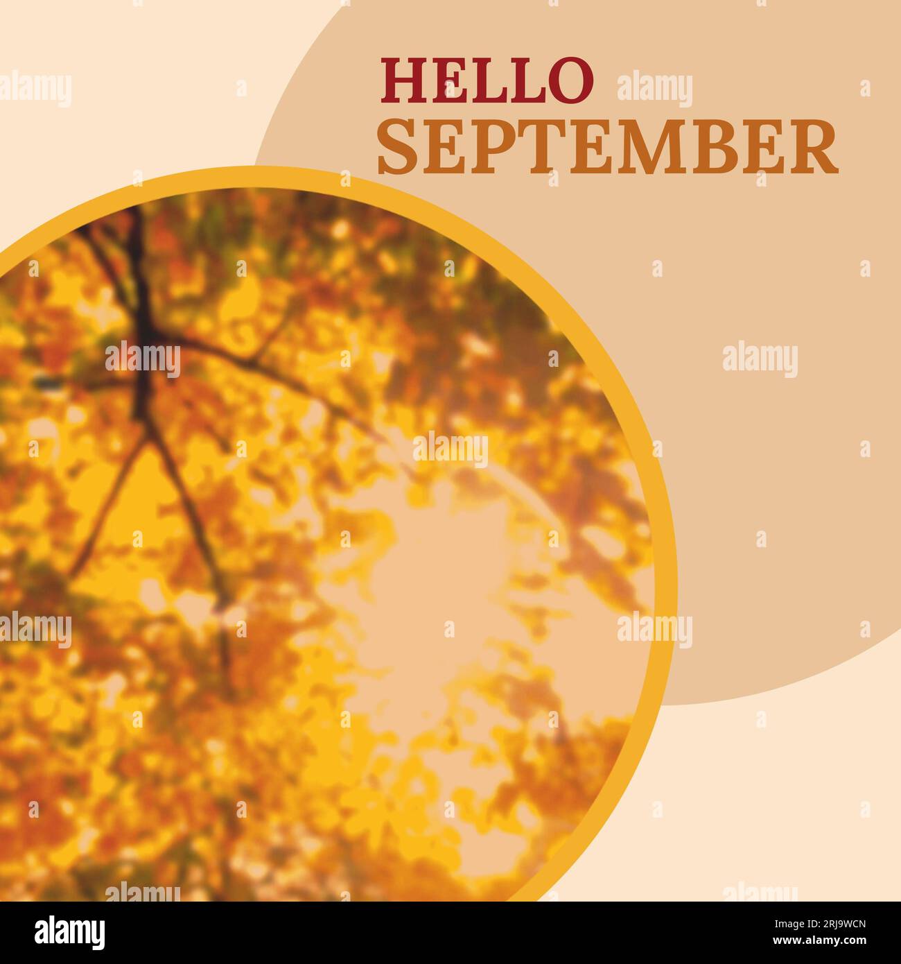 Hello autumn sign hi-res stock photography and images - Alamy