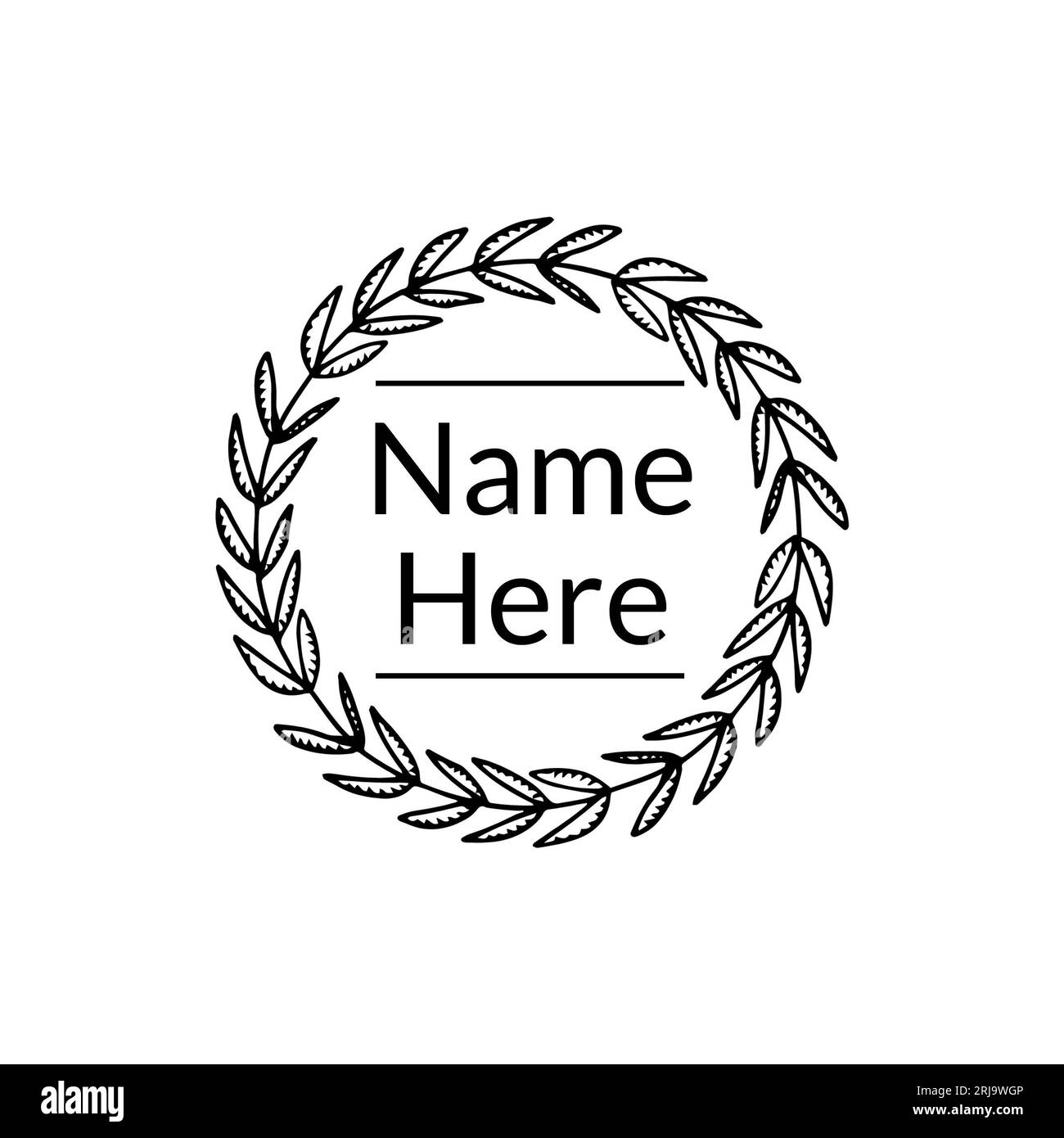 Wreath Clipart Black And White