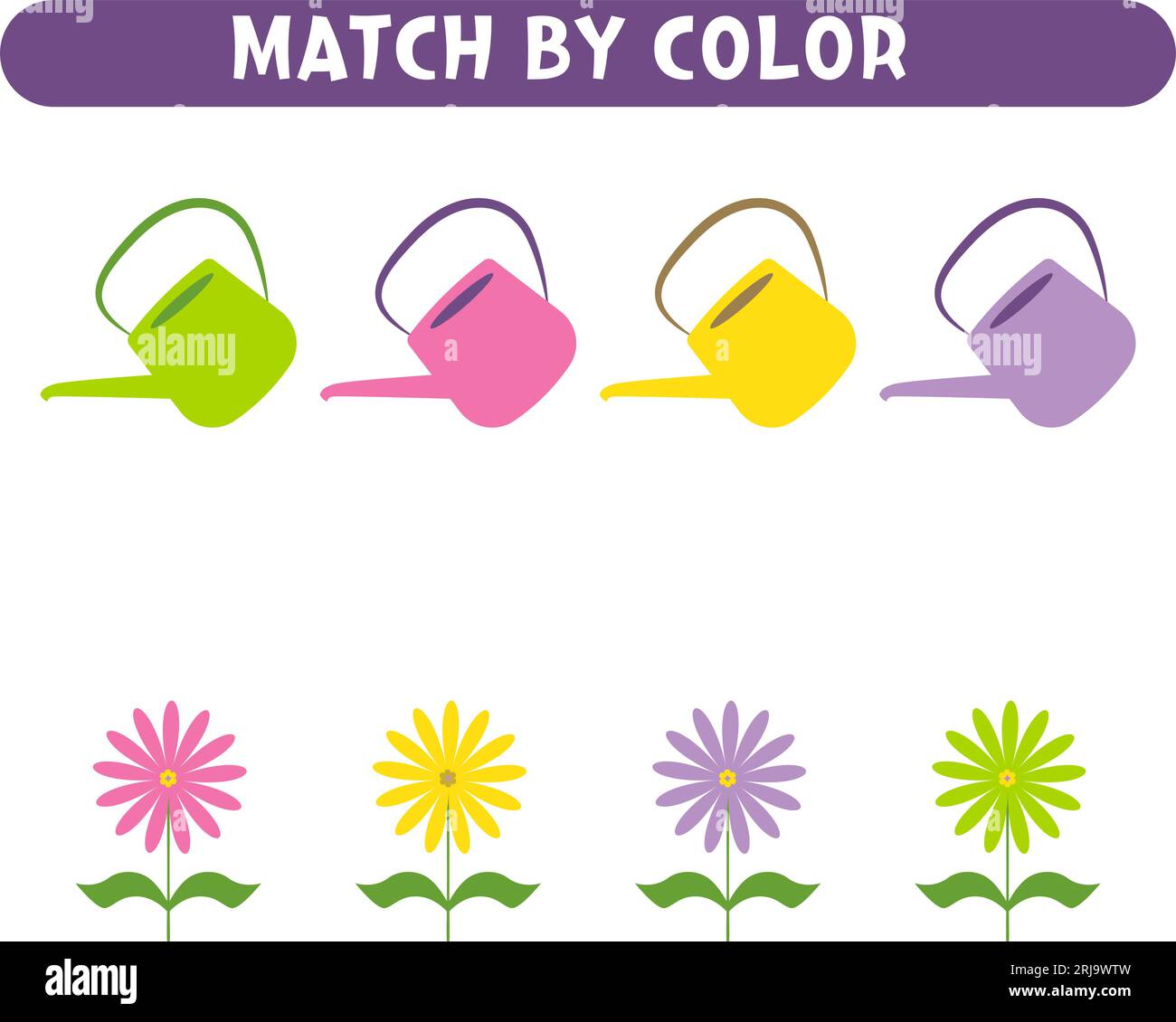 Educational Flower To Color