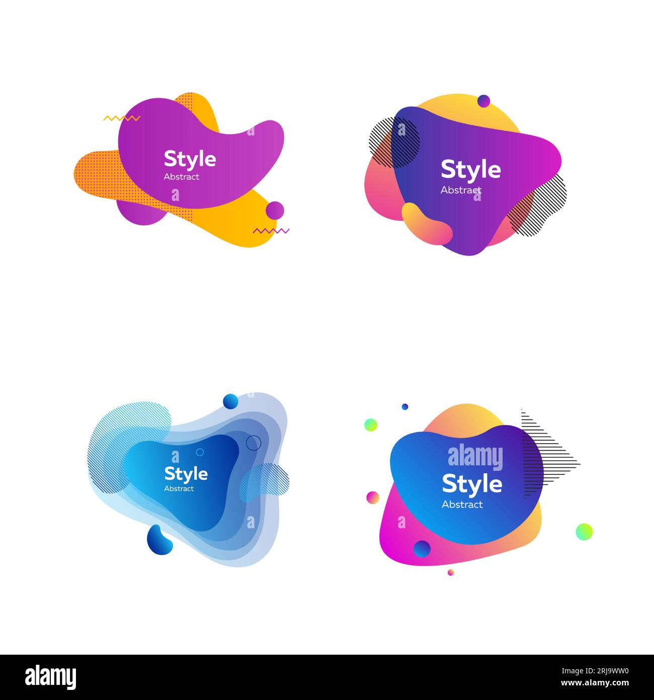 Dynamic geometric badges set Stock Vector Image & Art - Alamy