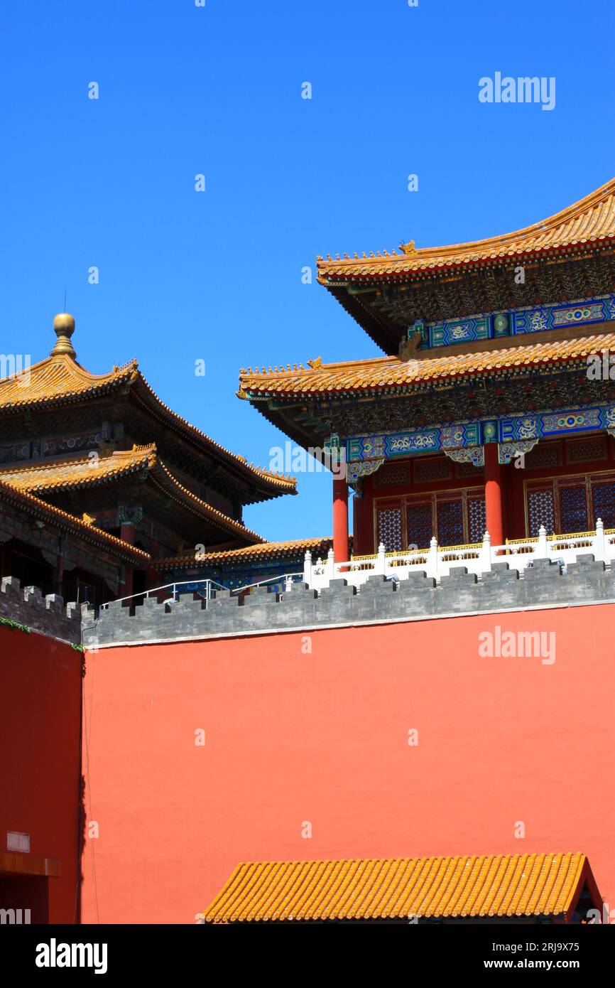 ancient Chinese traditional architectural landscape in the Imperial ...