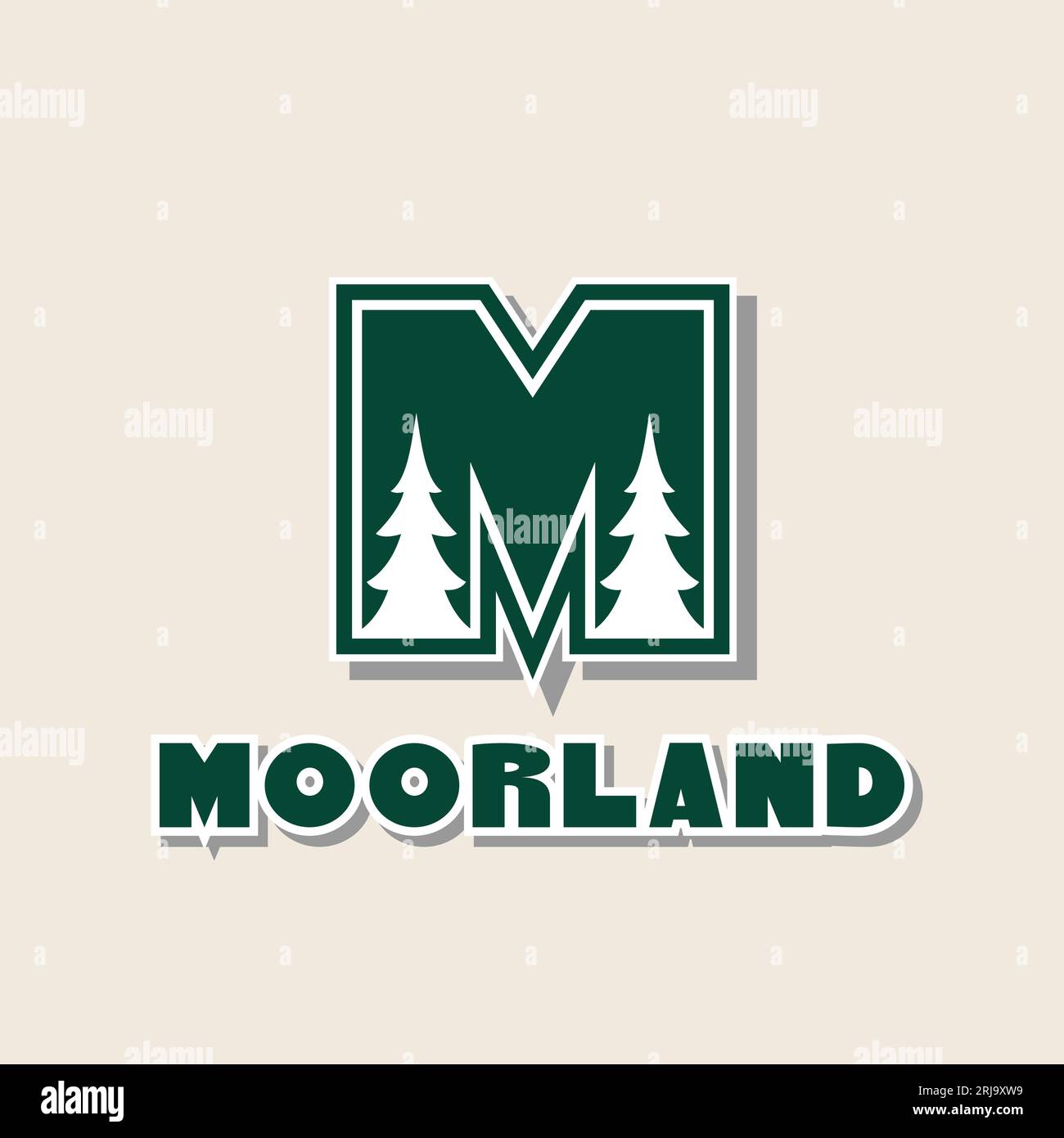 Letter m badge logo hi-res stock photography and images - Alamy