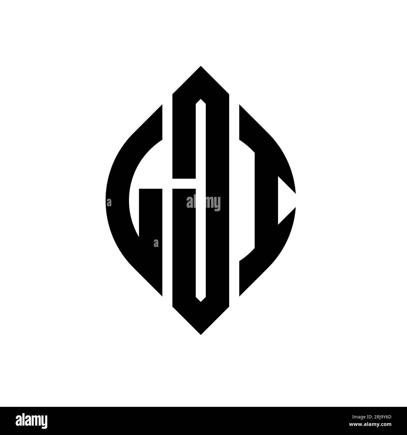 LJI circle letter logo design with circle and ellipse shape. LJI ...