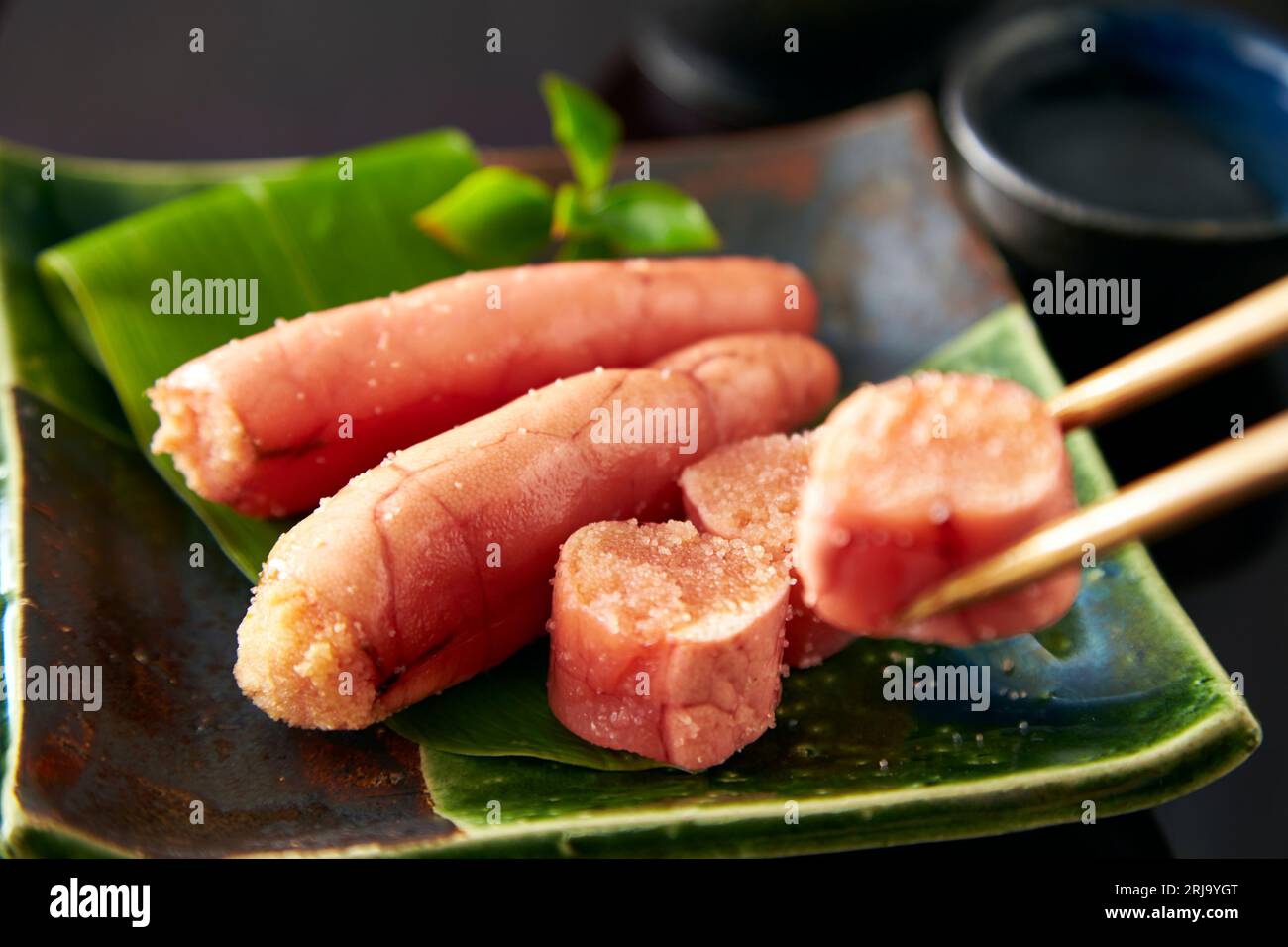 Grilled salted pollack roe Stock Photo - Alamy