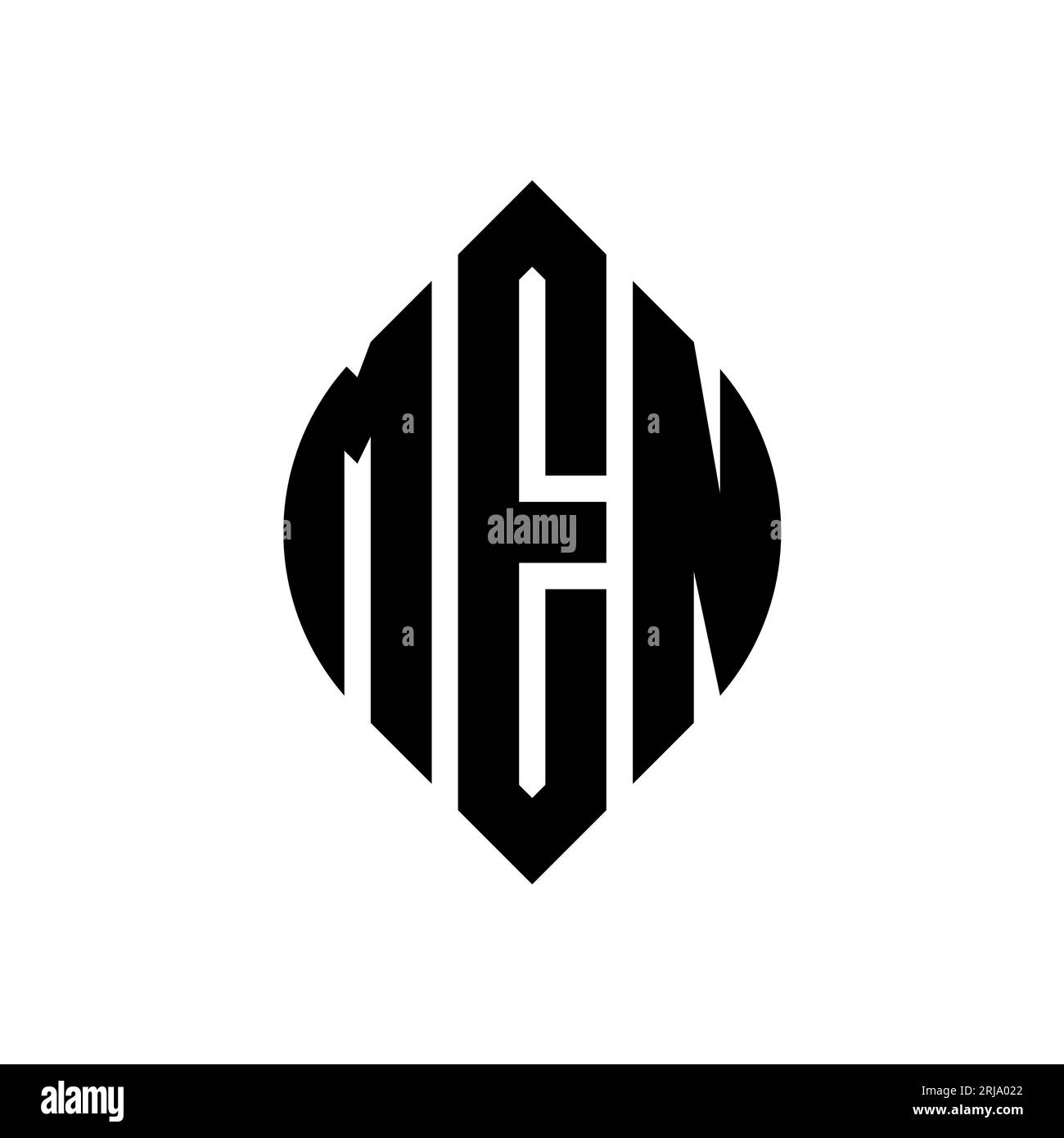 MEN circle letter logo design with circle and ellipse shape. MEN ...