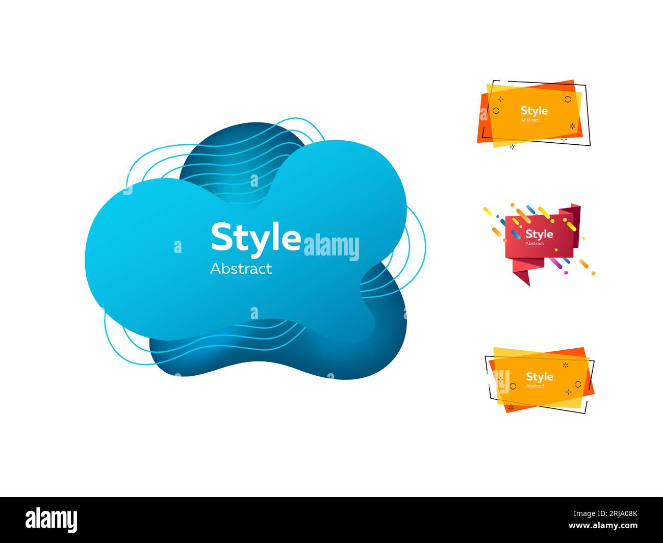Bright colorful abstract figures Stock Vector Image & Art - Alamy