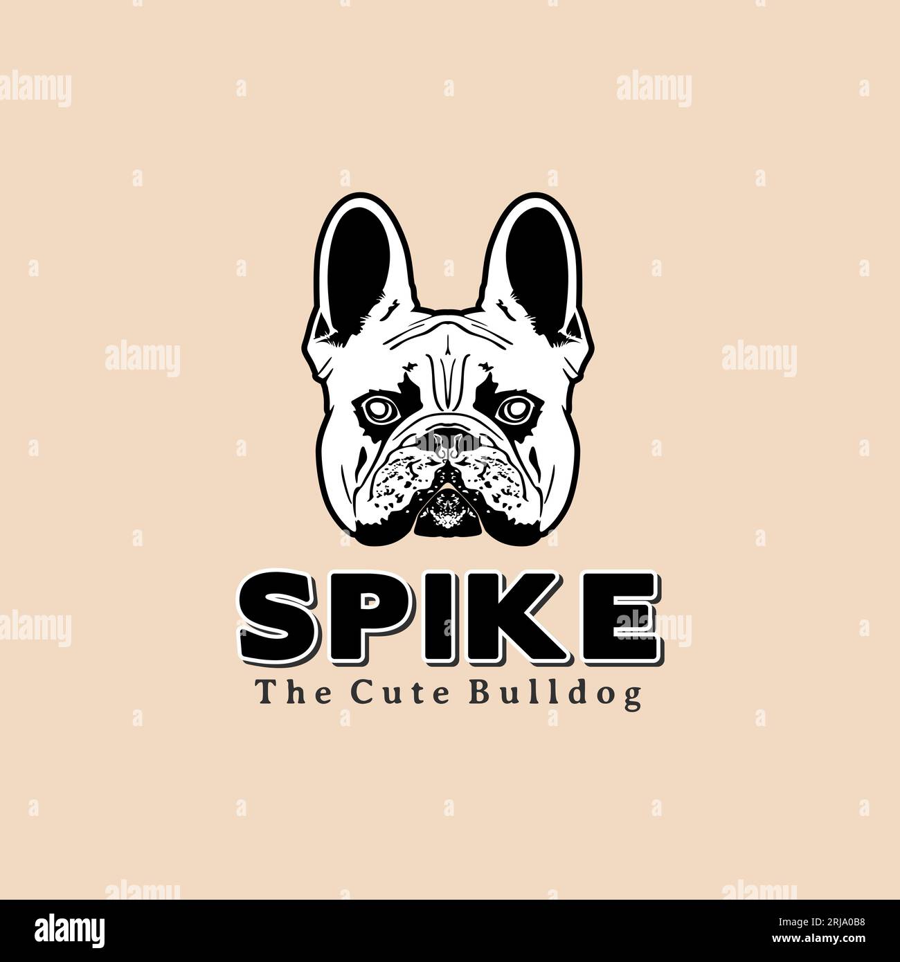 Dog Head Logo, Bulldog Head Vector Design Inspiration Stock Vector ...