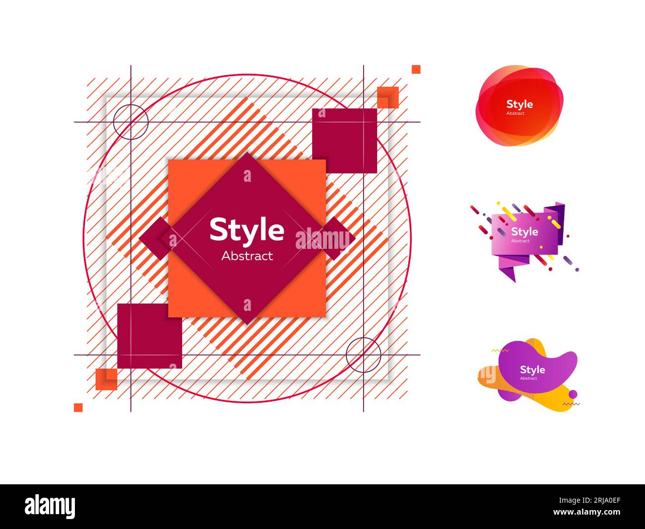 Collection of minimal modern badges Stock Vector Image & Art - Alamy