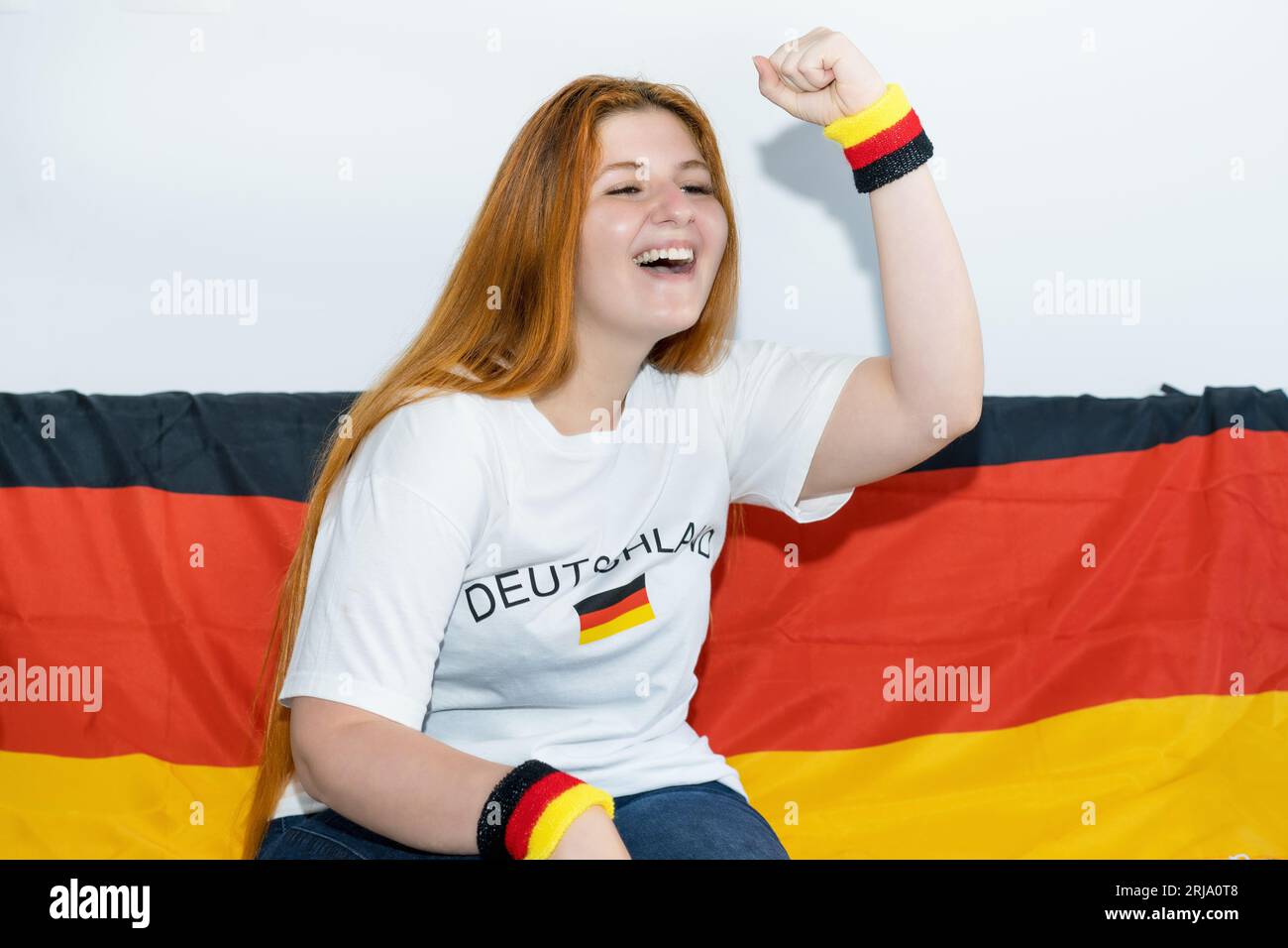 German female soccer player hi-res stock photography and images - Alamy