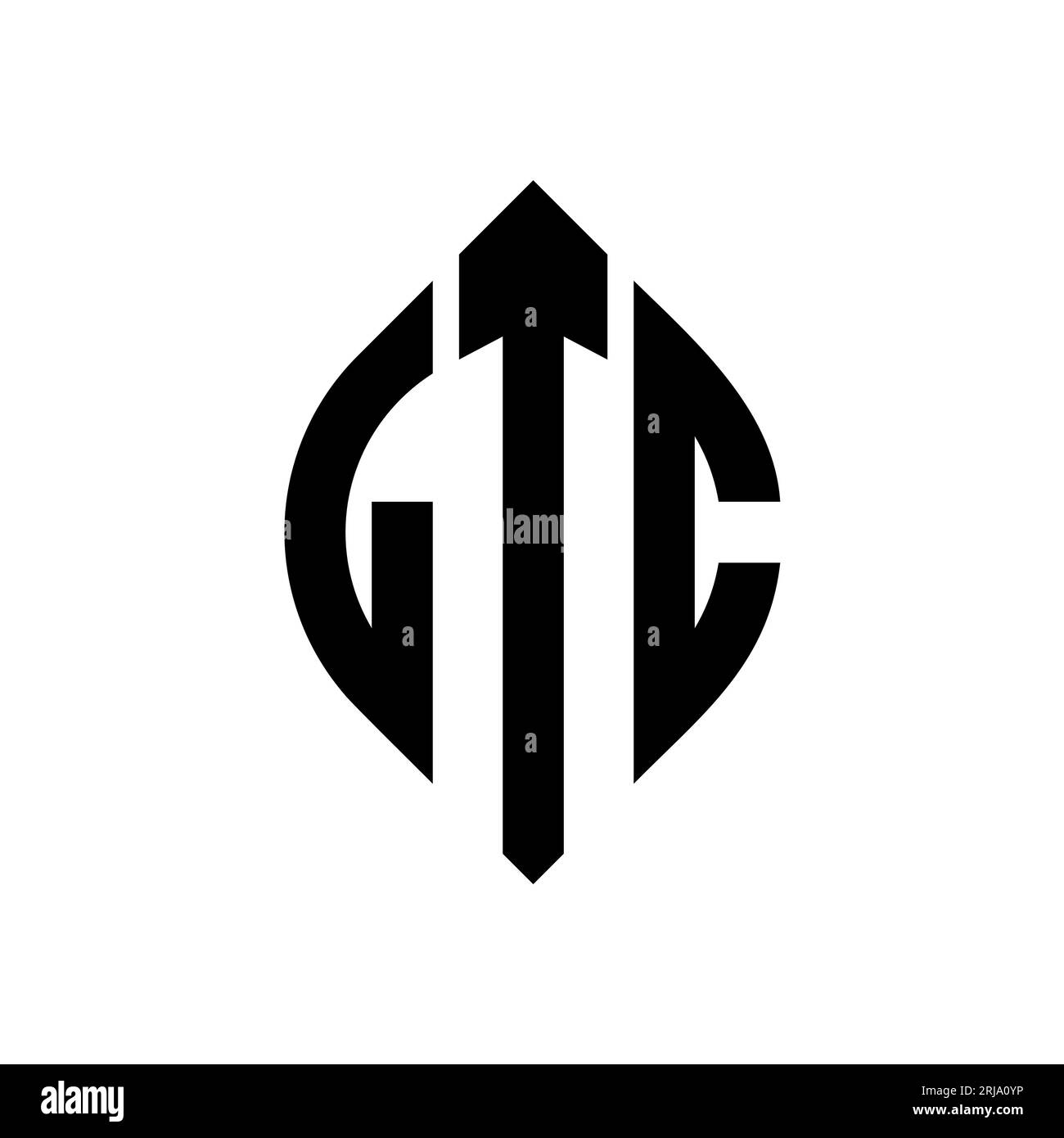 LTC circle letter logo design with circle and ellipse shape. LTC ...