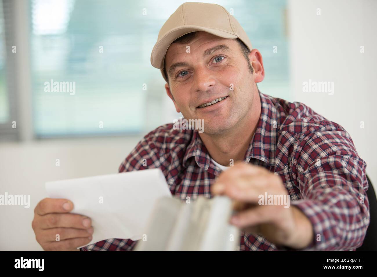 Man trying to get signal hi-res stock photography and images - Alamy