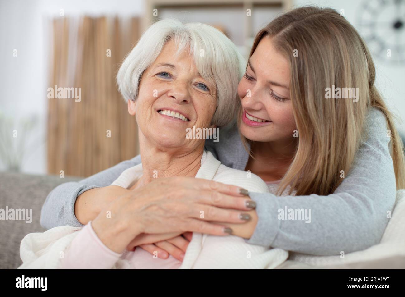Mother grown up daughter talking hi-res stock photography and images - Alamy