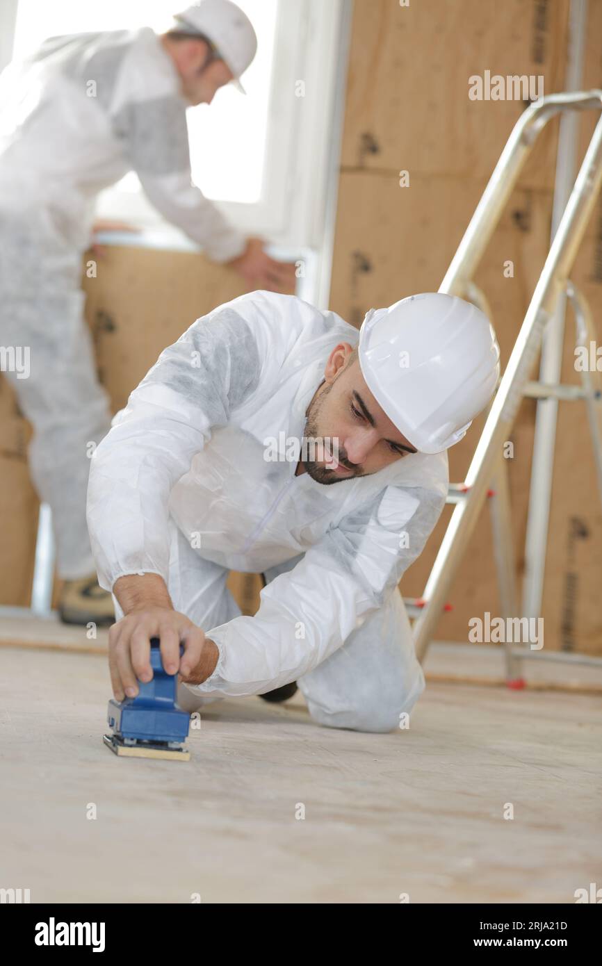 Polishing floor hi-res stock photography and images - Alamy