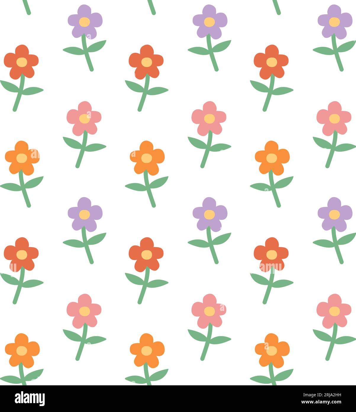 Vector seamless pattern of hand drawn doodle flat different color ...