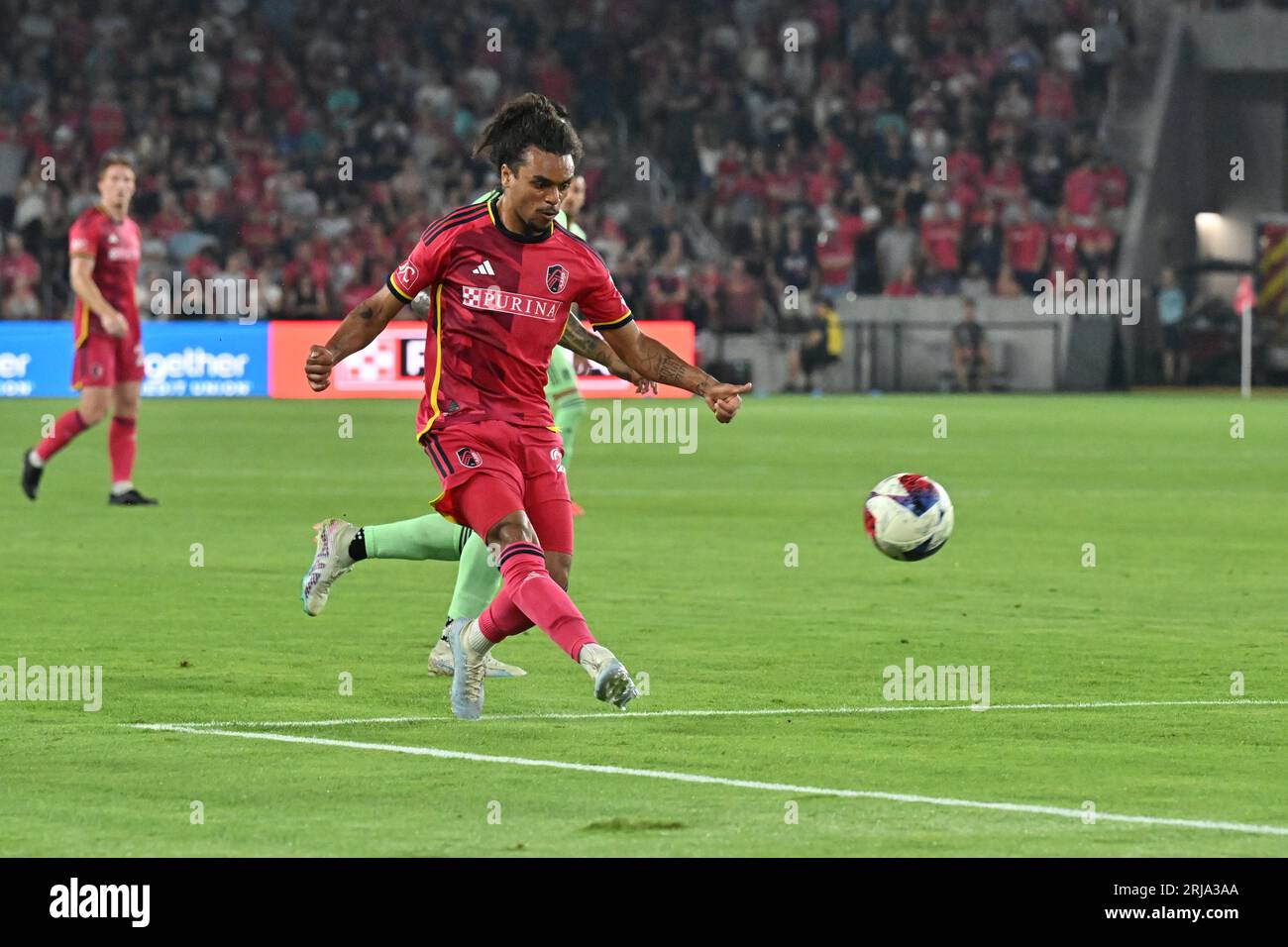 August 20, 2023, St. Louis, Missouri, USA: St. Louis City SC midfielder ...