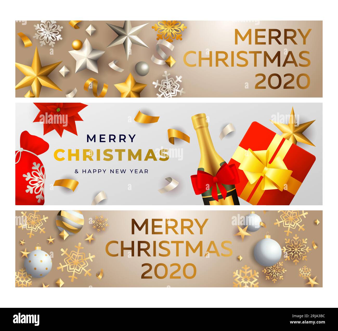 Glittering golden star set Cut Out Stock Images & Pictures - Alamy