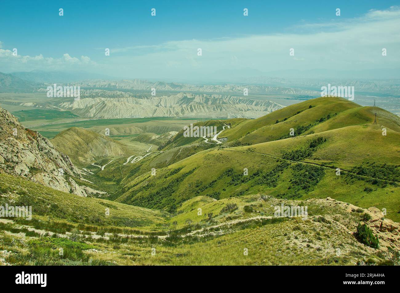 Toguz-Toro pass district of Jalal-Abad Region in western Kyrgyzstan ...