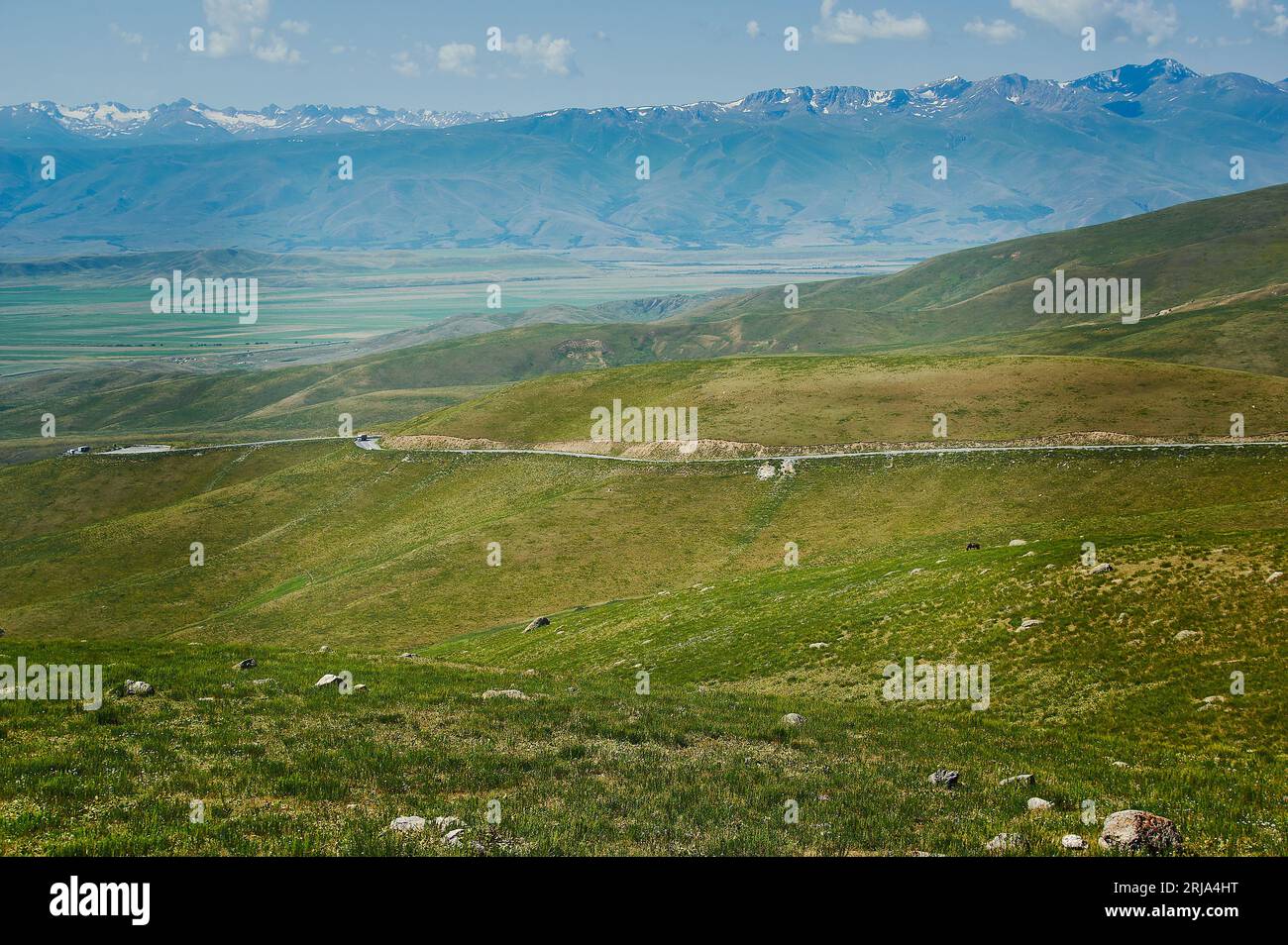 Suusamyr Valley , Mountain landscape. Kyrgyzstan Stock Photo - Alamy