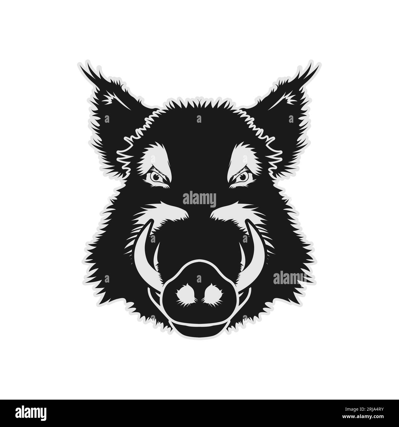 Boar Pig Swine Hog Face Head Vector Design Inspiration Stock Vector ...