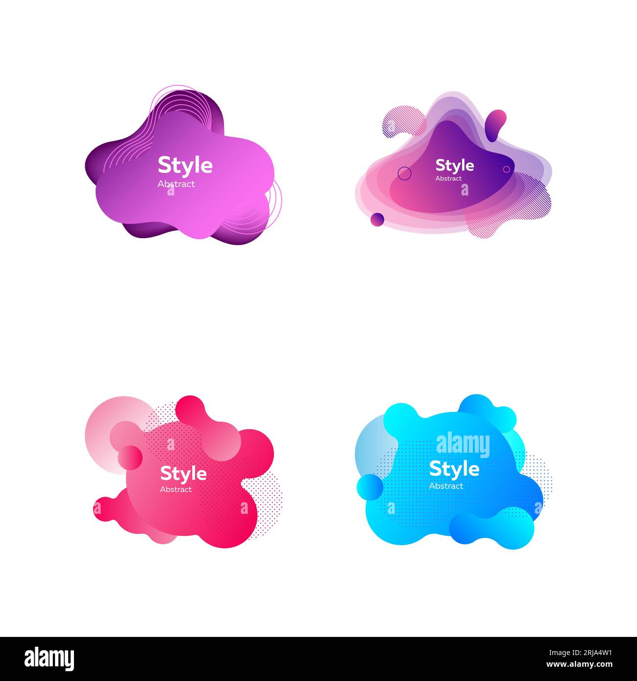 Set of beautiful flowing graphic elements Stock Vector Image & Art - Alamy