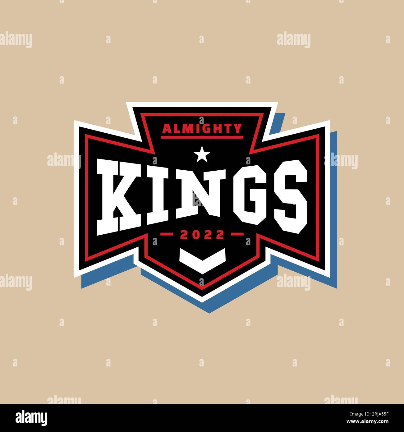 Vintage King Label With Medieval Modern Style Vector Design Inspiration ...