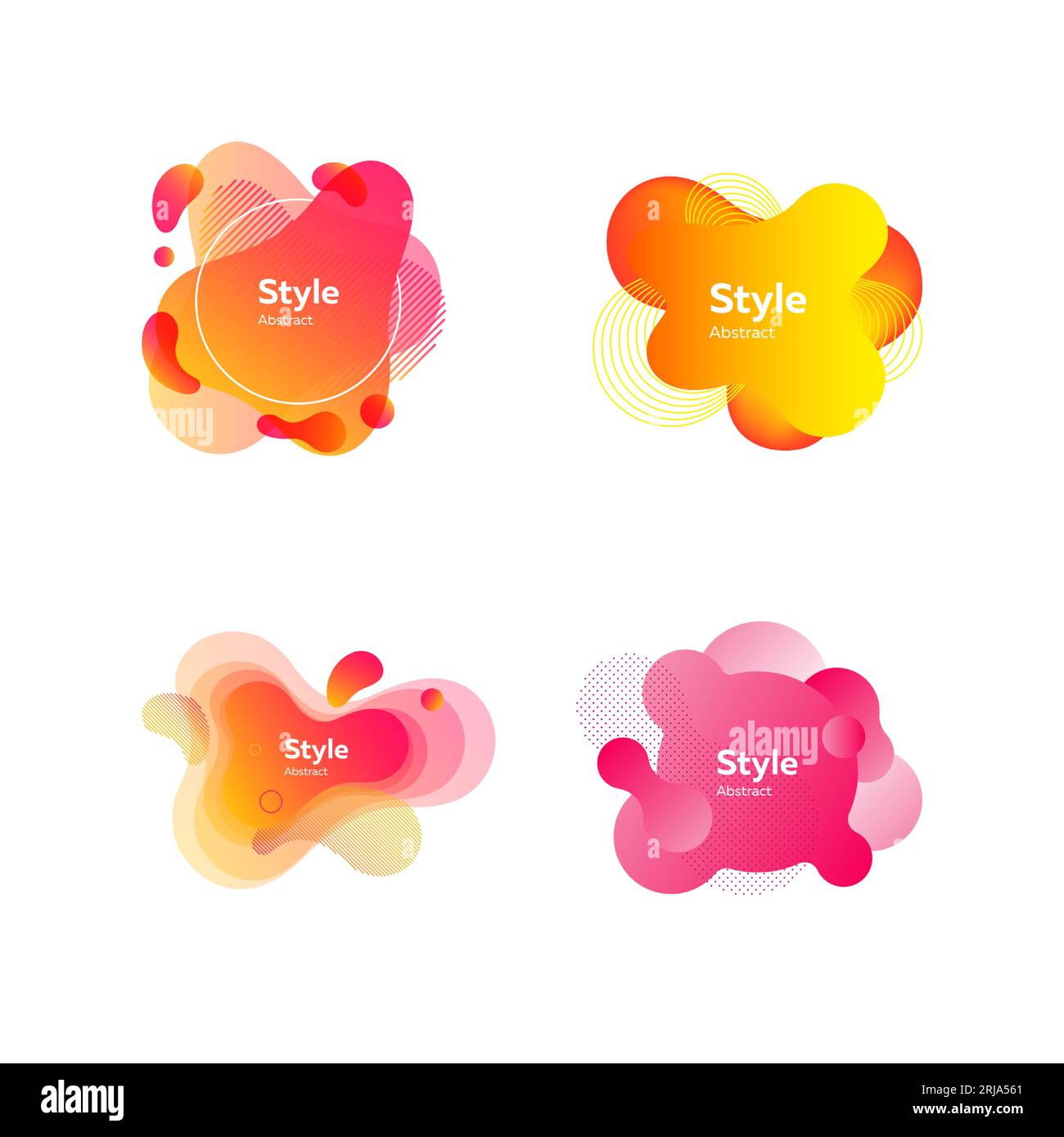 Multi-colored abstract liquid shapes Stock Vector Image & Art - Alamy