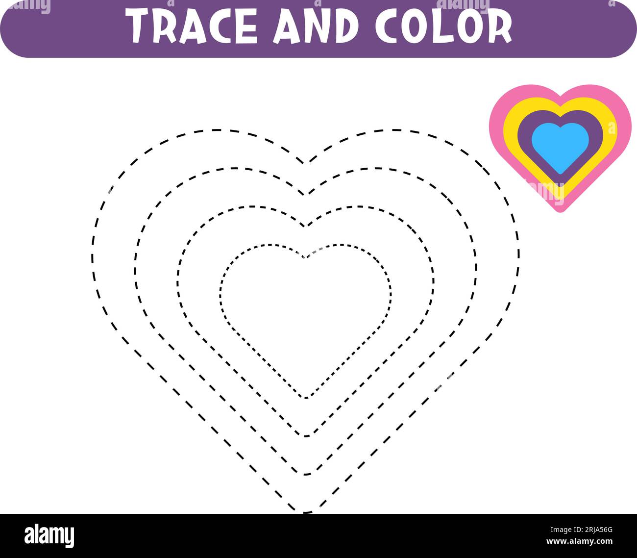 Tracing star shapes for kids hi-res stock photography and images - Alamy