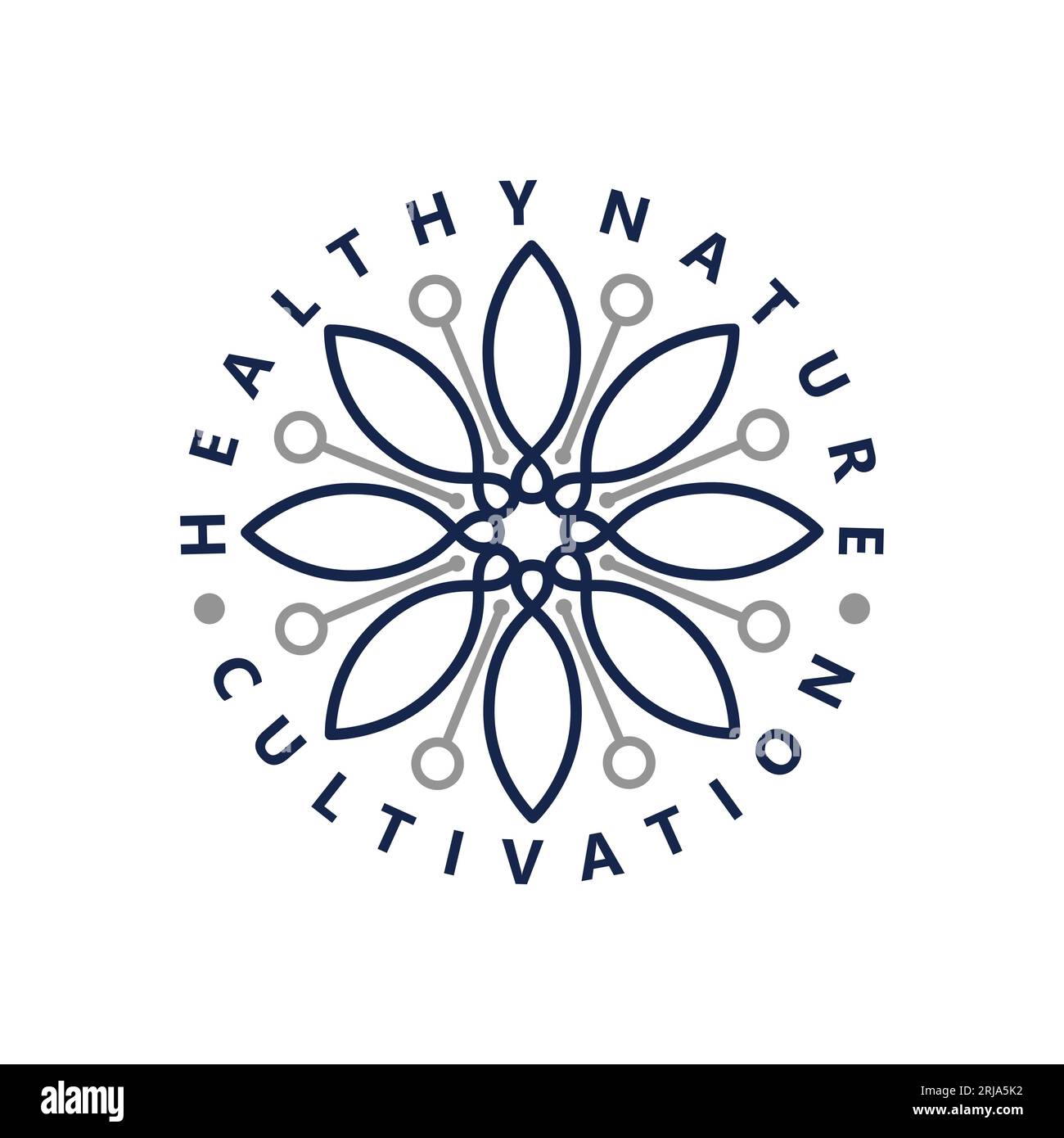 Infinity flower logo hi-res stock photography and images - Alamy