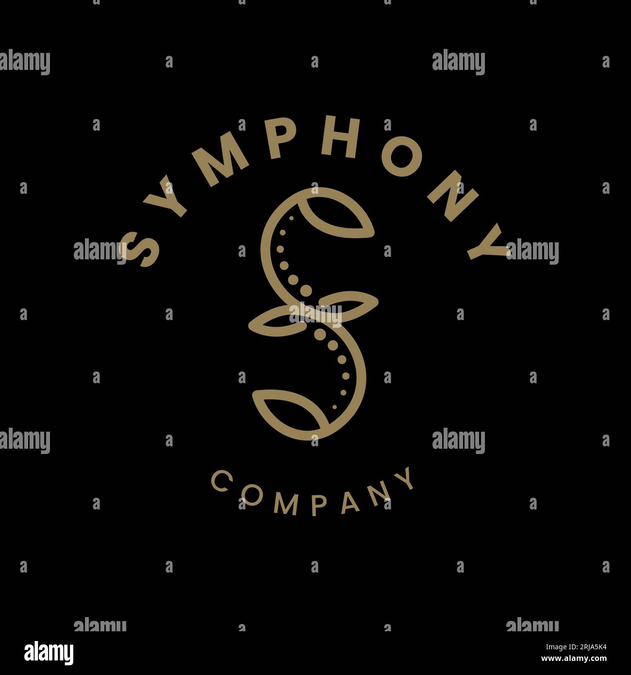 Beauty Initial Letter S Symphony logo design Stock Vector Image & Art ...