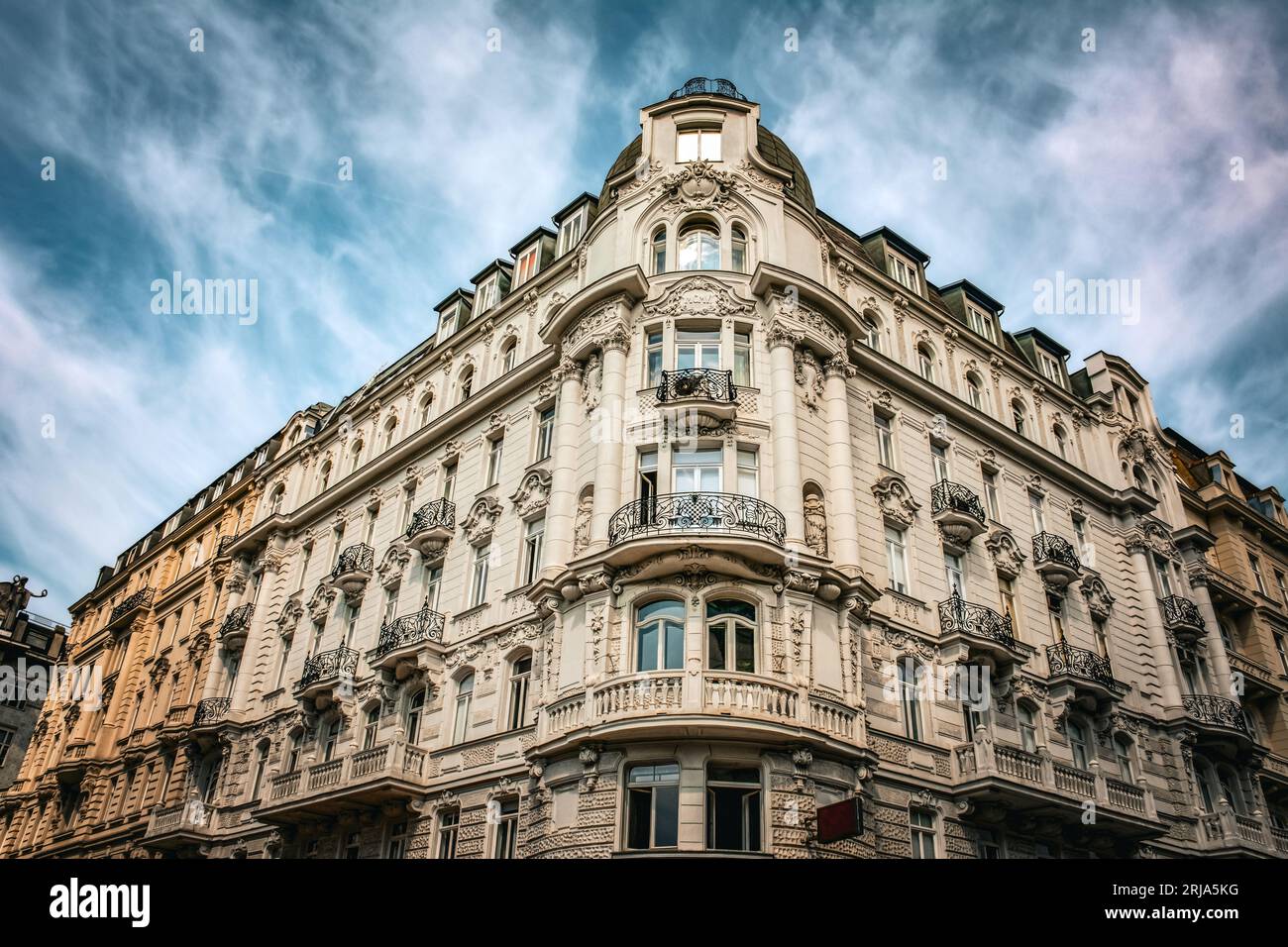 Classical Corner Buildings of Vienna, Austria Stock Photo - Alamy