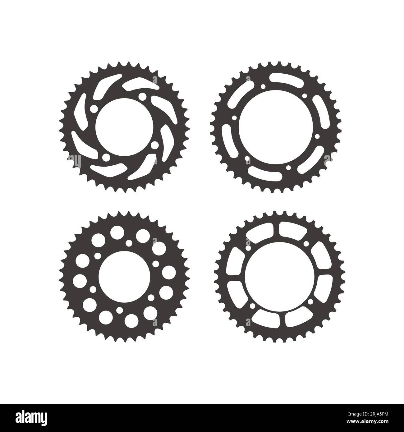Gear cogwheel icon set Cut Out Stock Images & Pictures - Alamy