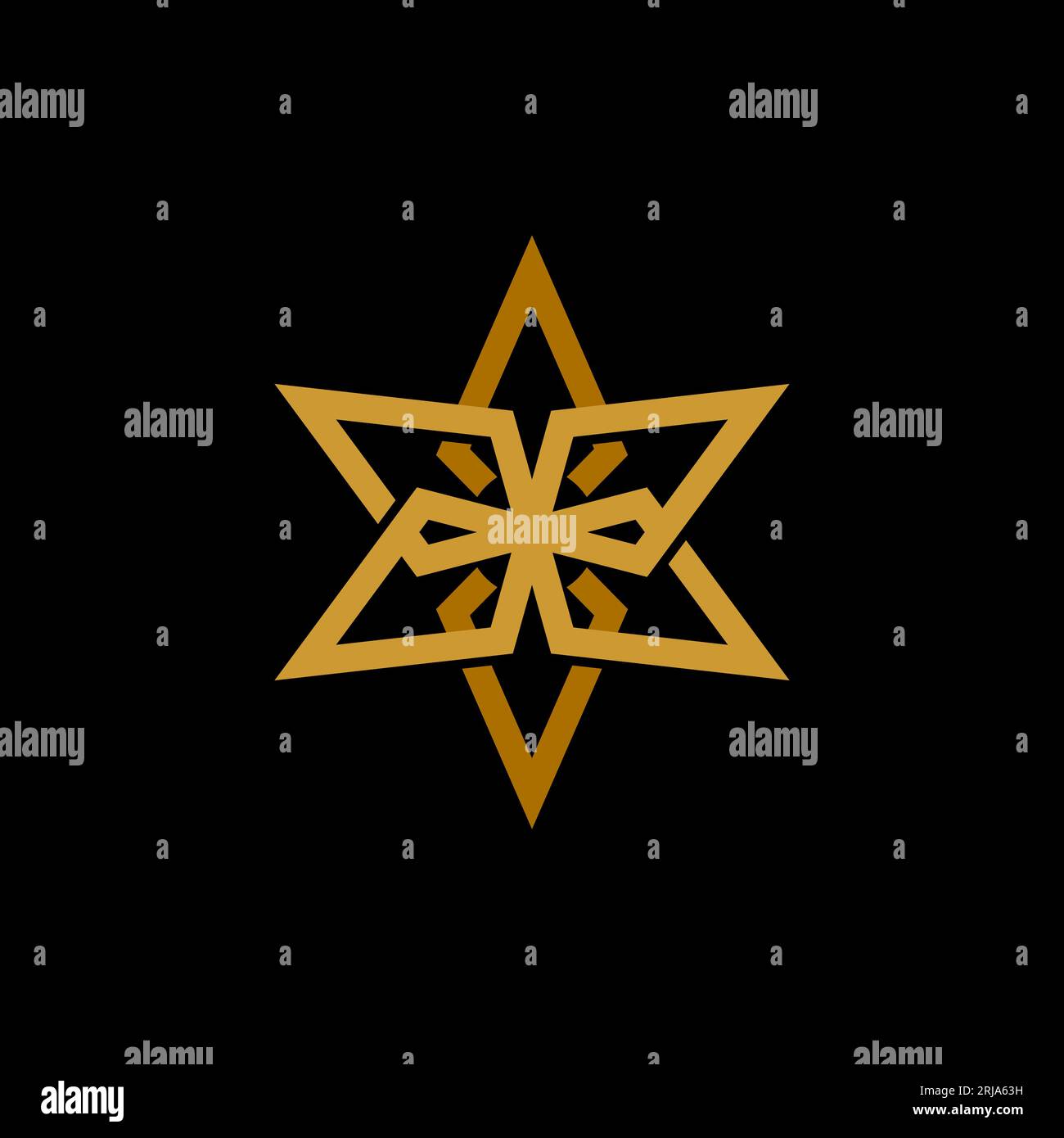 Gold star logo hi-res stock photography and images - Alamy