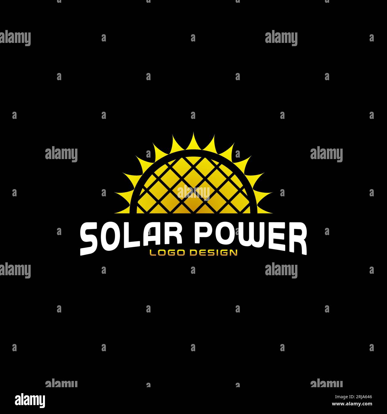 Modern Solar Panel Sun logo design Stock Vector Image & Art - Alamy