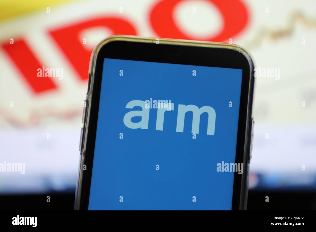 YICHANG, CHINA - AUGUST 22, 2023 - British semiconductor giant Arm Holdings, owned by Japan's ...