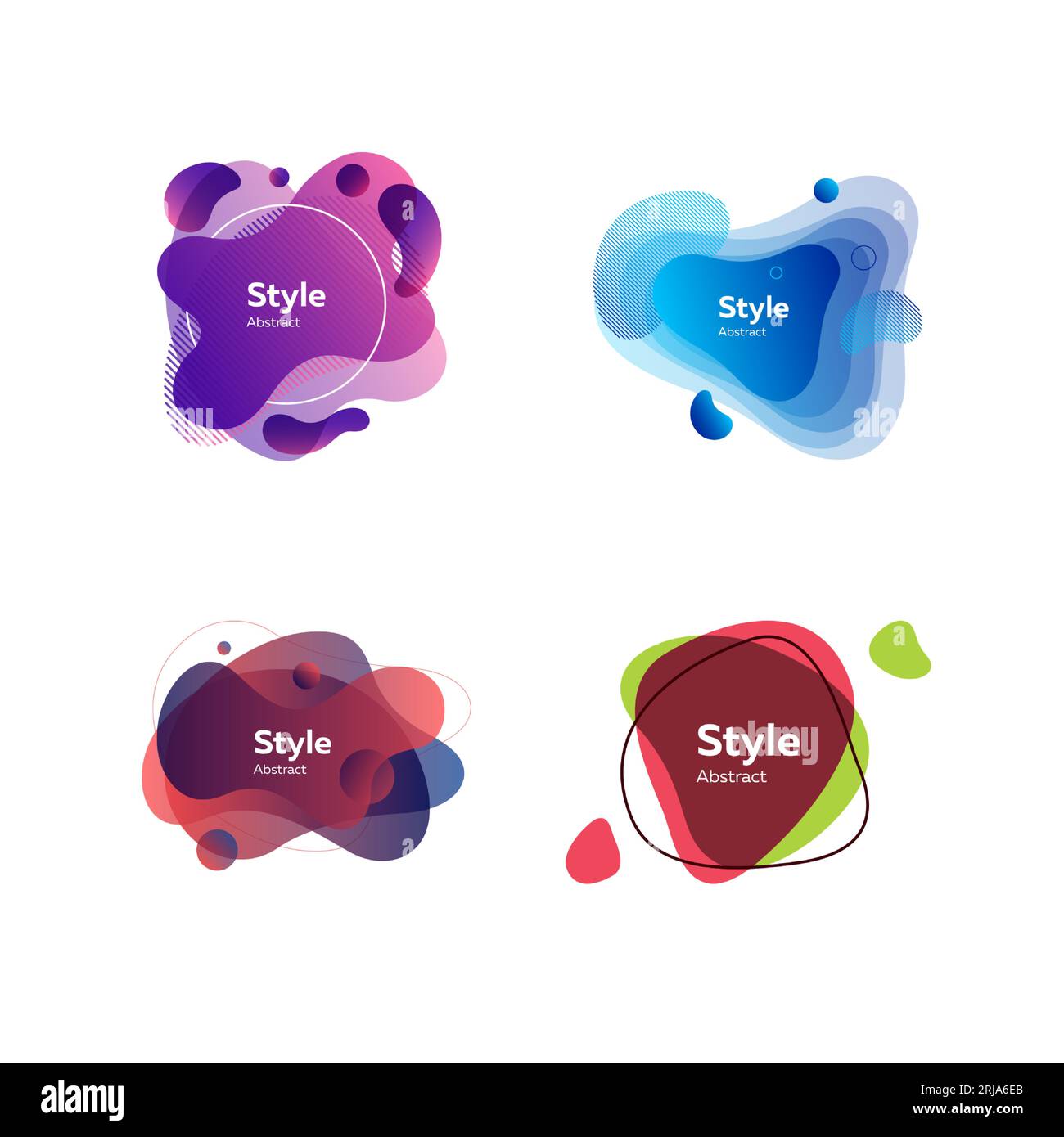 Neon multi layer shapes set Stock Vector Image & Art - Alamy