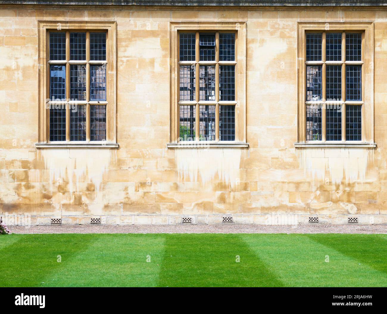 Trio of windows on the dining room at Front Court at Emmanuel College ...