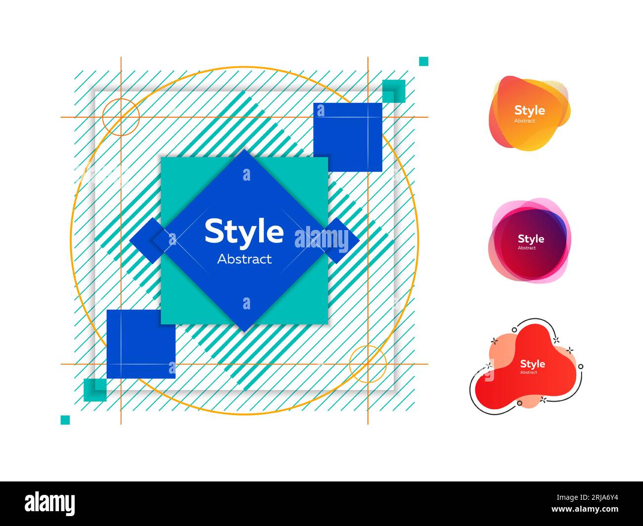 Collection of creative art objects Stock Vector Image & Art - Alamy