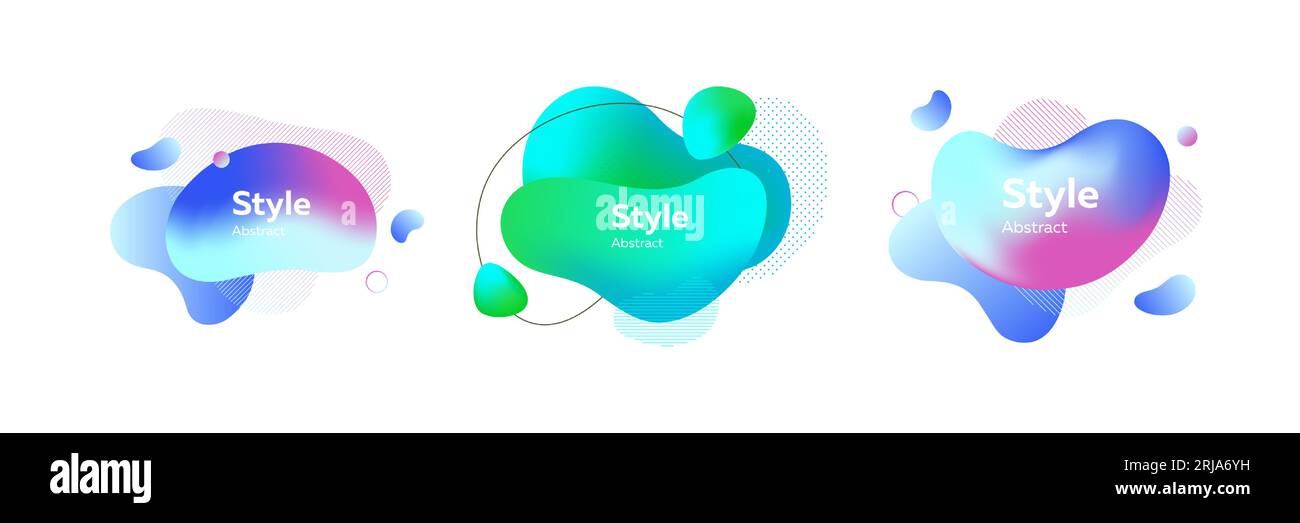 Abstract luminous shape templates. Advertising concept Stock Vector ...