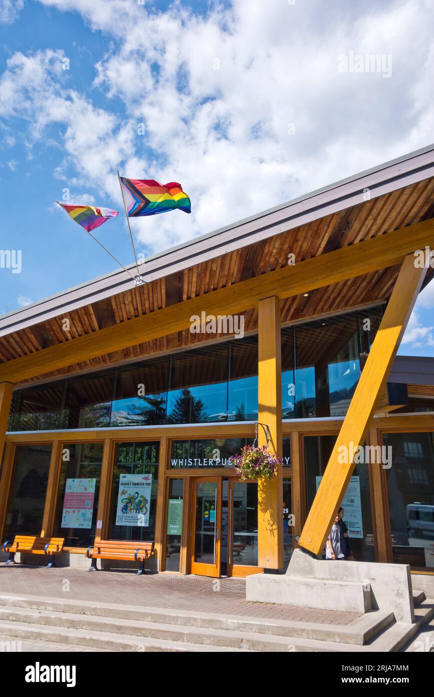 Whistler Public Library in Whistler Village, BC, Canada Stock Photo - Alamy