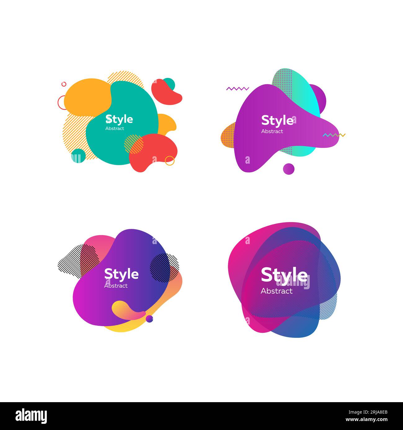 Set of beautiful flowing graphic elements Stock Vector Image & Art - Alamy