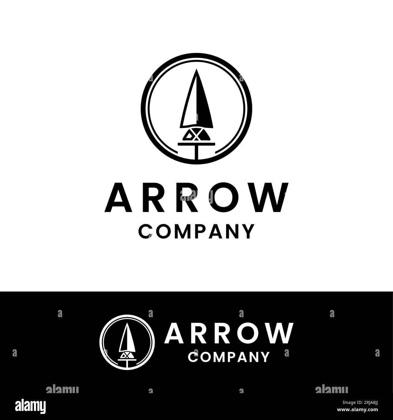 Spear Arrowhead symbol logo design Stock Vector Image & Art - Alamy