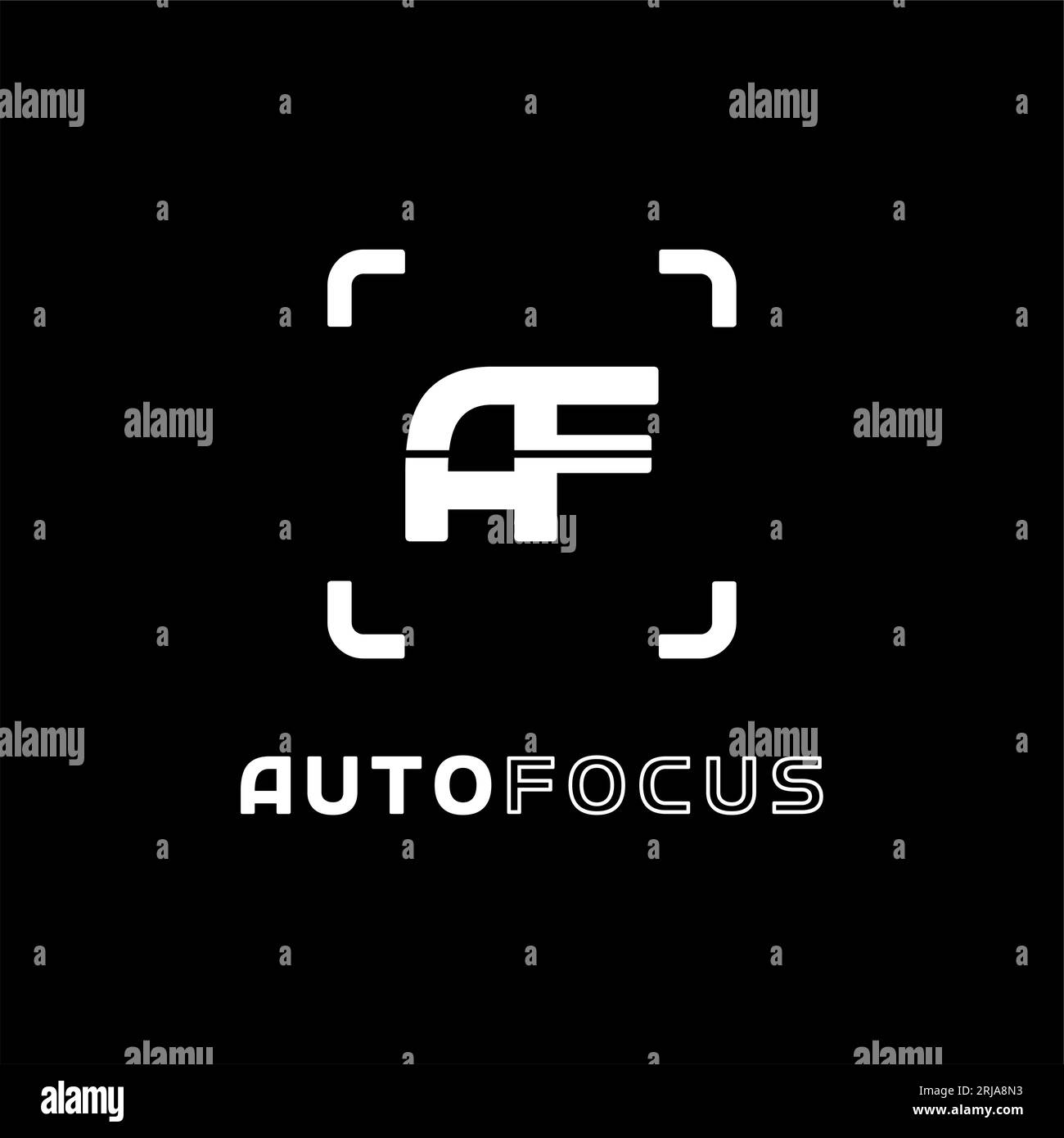 Initials Letter A F for Auto Focus logo design Stock Vector Image & Art ...