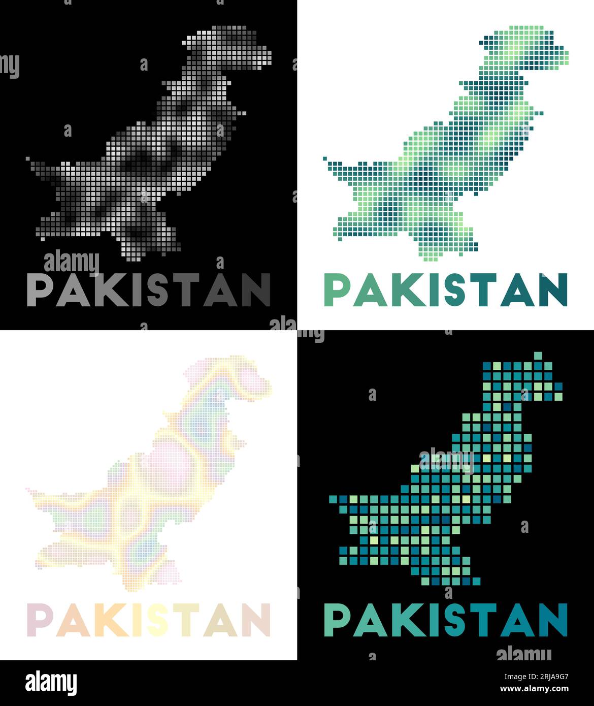 Pakistan map islamabad location Stock Vector Images - Alamy